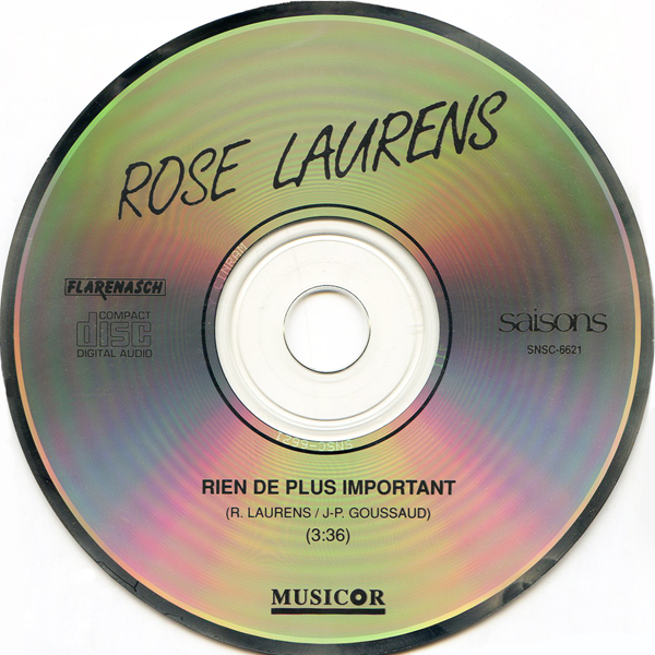 Rien de plus important (1991) – Rose Laurens Souvenirs